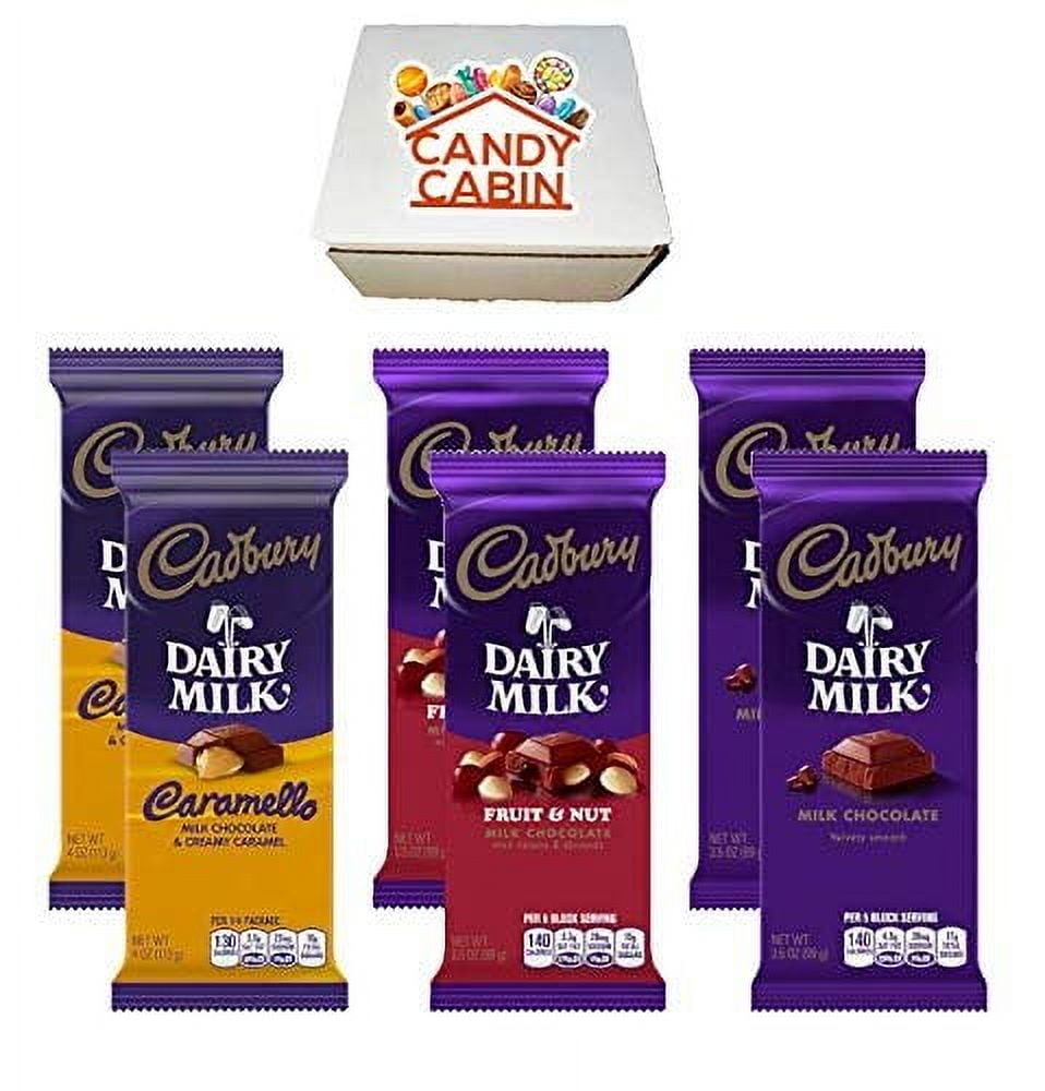 Cadbury Chocolate Candy Bar Variety Box 6-Count Full Size Bars By CANDY ...