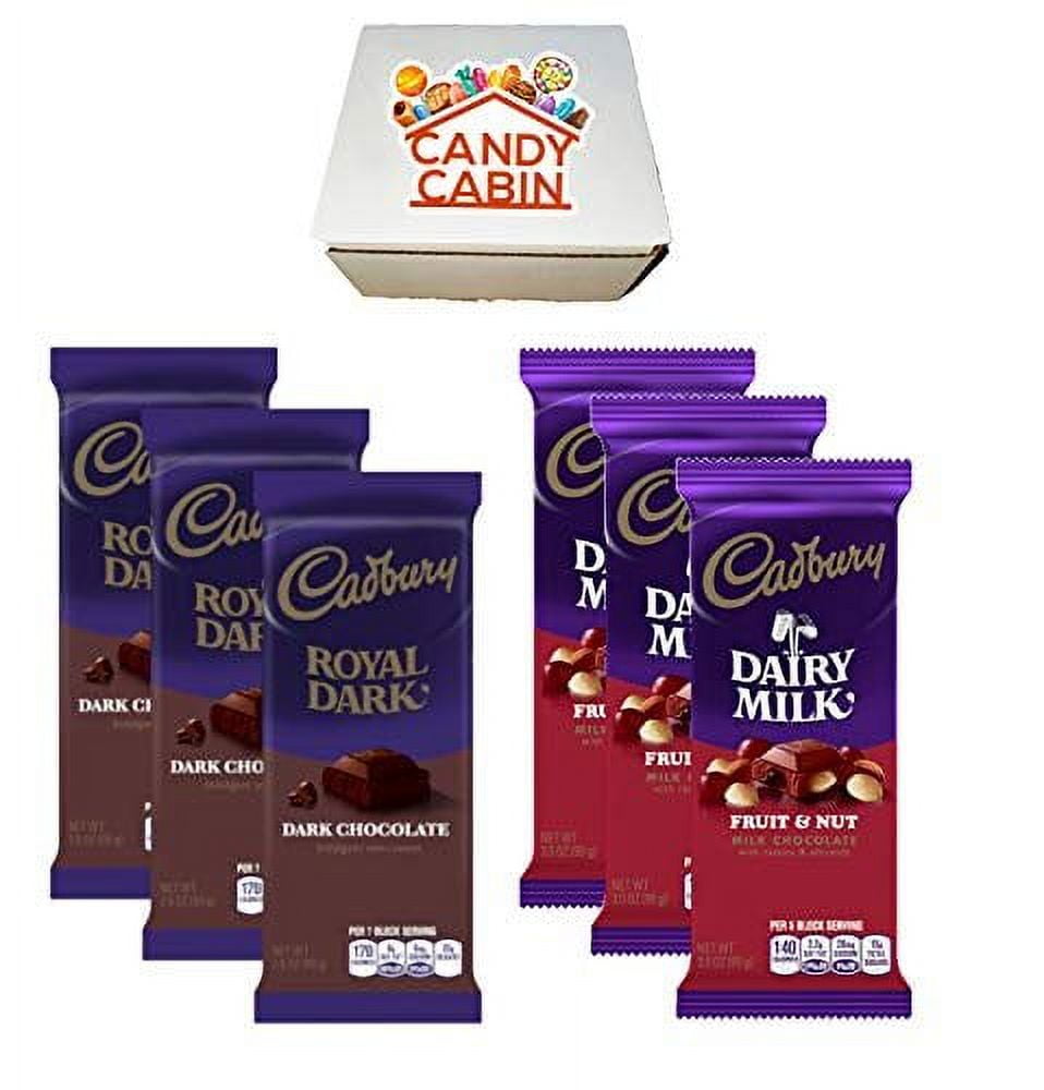 Cadbury Chocolate Candy Bar Variety Box 6-Count Full Size Bars By CANDY ...