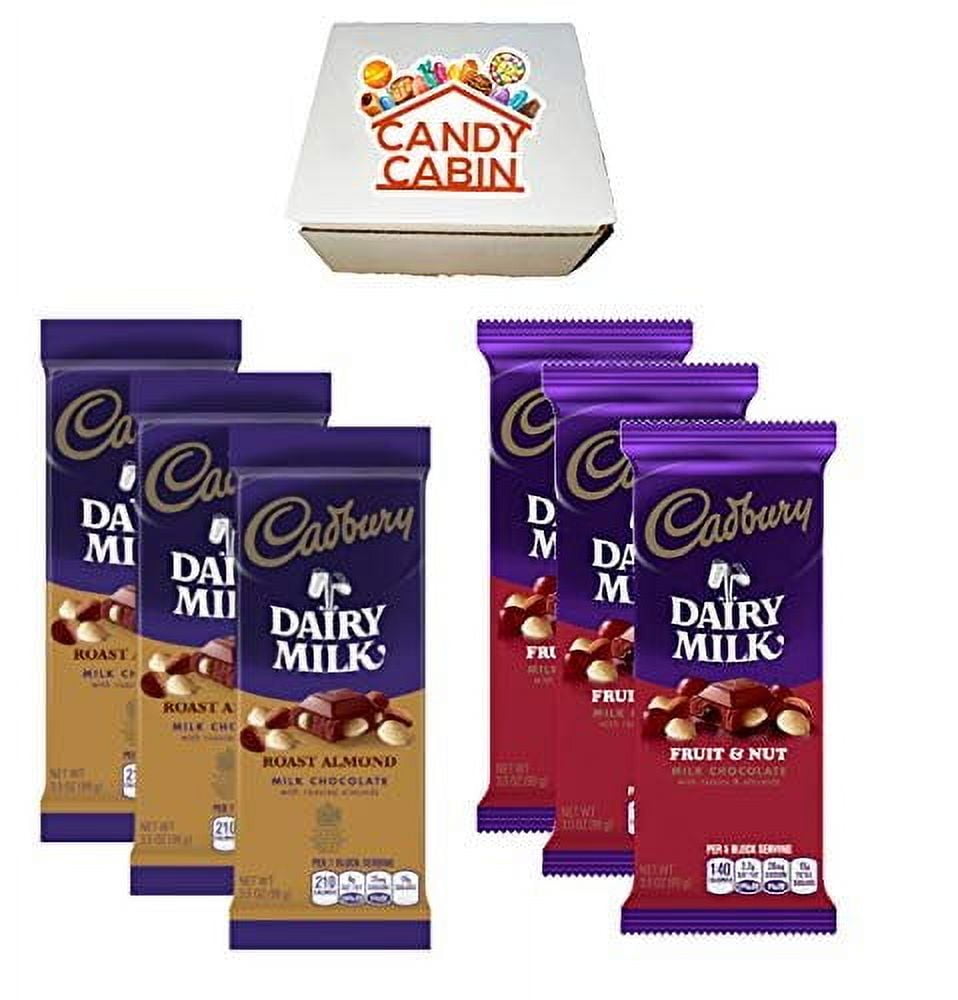 Cadbury Chocolate Candy Bar Variety Box 6-Count Full Size Bars By CANDY ...