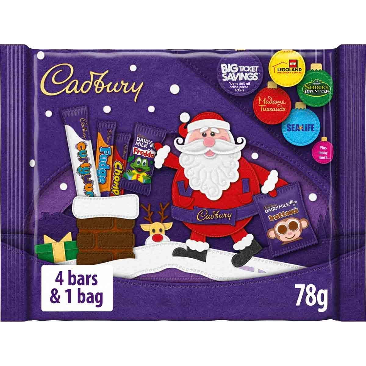 Cadbury Chocolate Small Santa Selection Box 78g - Walmart.com