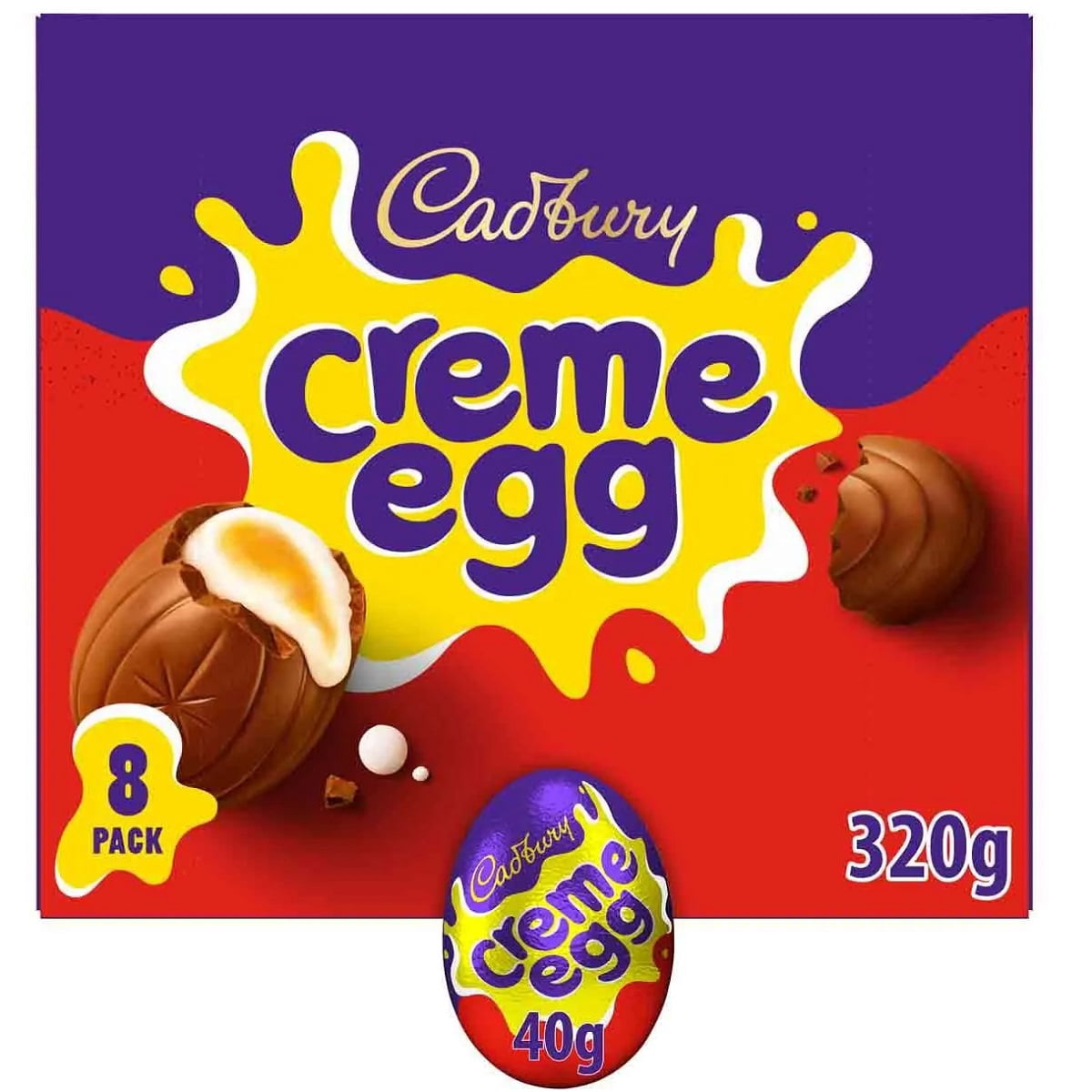 Cadbury Creme Egg 8pk 320g - Walmart.com