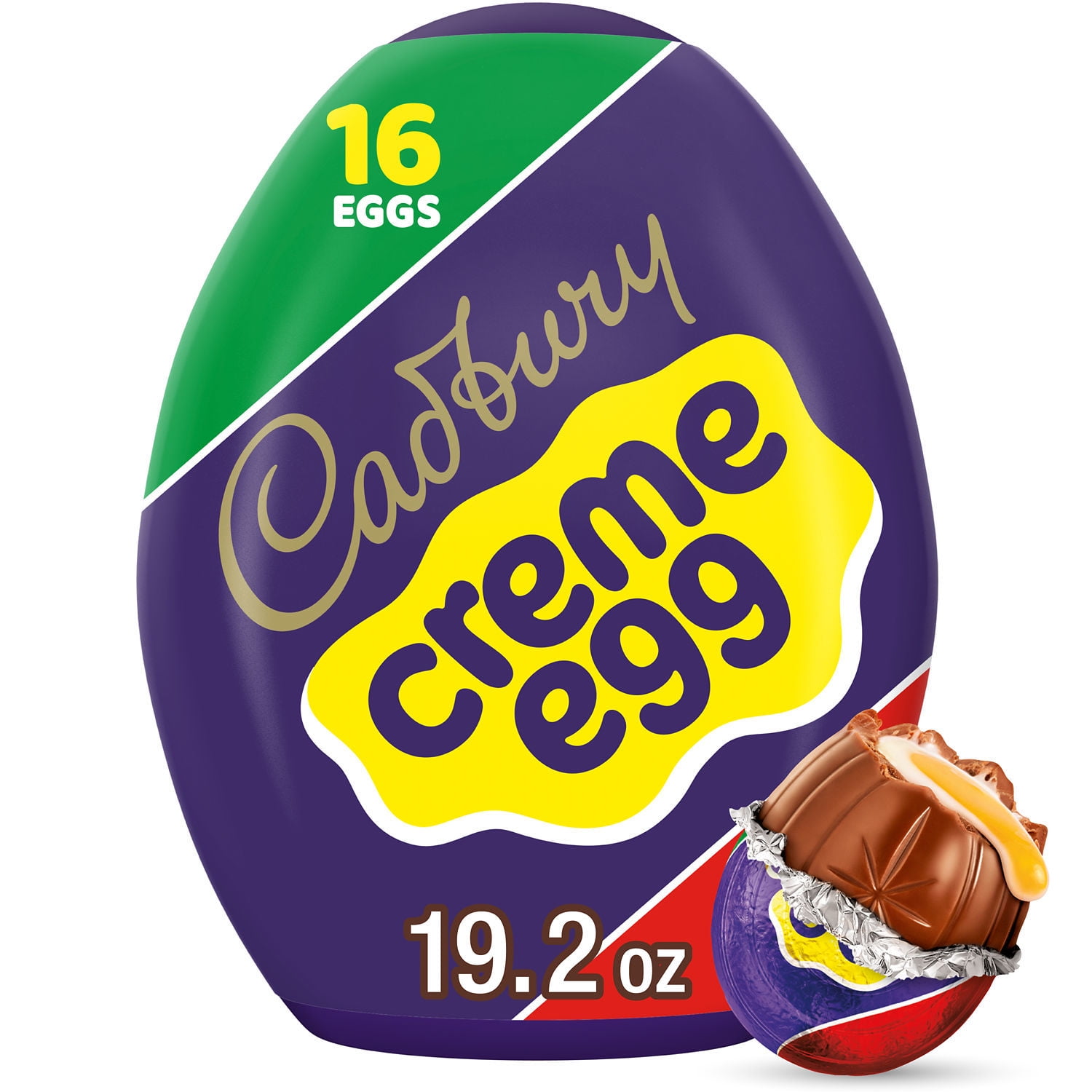 Cadbury Creme Egg Milk Chocolate and Fondant Easter Candy, Eggs 1.2 oz ...