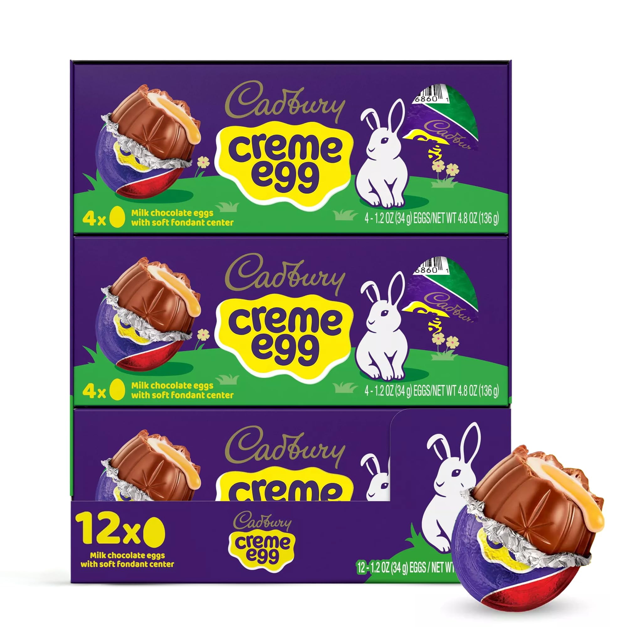Cadbry Creme Eggs Chocolate Easter Candy (3 Pack) - Walmart.com