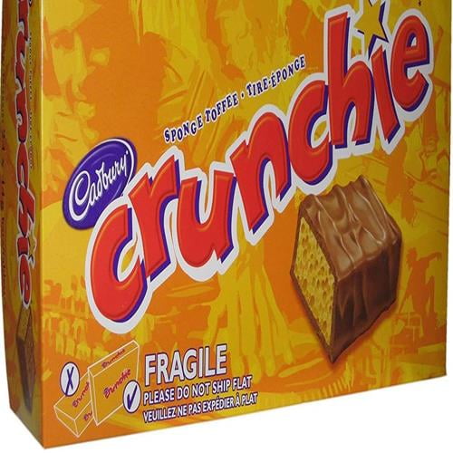 Cadbury Crunchie 24 Bars Milk Chocolate Bar With A Honeycombed Sugar ...