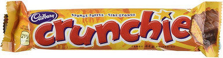 Cadbury Crunchie Milk Chocolate Candy Bar, 44g/1.6 oz., Imported from ...