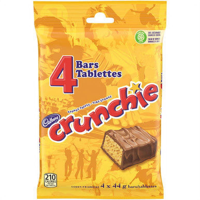 Cadbury Crunchie Chocolate Candy Bars, 4 Count, Imported from Canada ...
