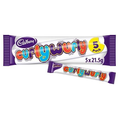 Cadbury Curly Wurly Bar From England (Pack 5 Bars) 1 Ounces Packaging ...