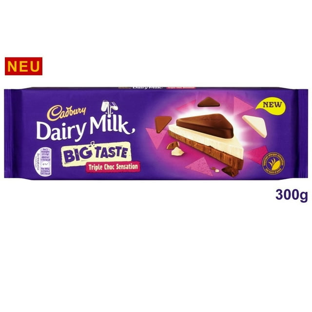 Cadbury Dairy Milk Big Taste Triple Choc Sensation Chocolate Bar 300G ...