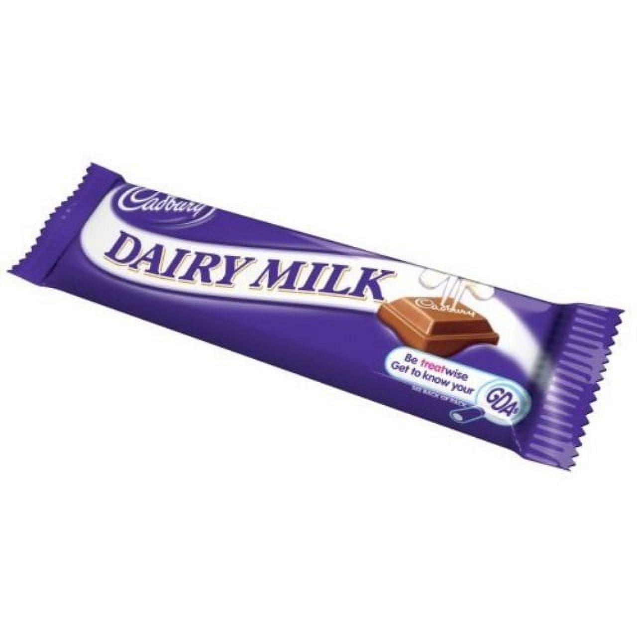Cadbury Dairy Milk Chocolate Bar, Original, 49g/1.7oz - 24pk {Canadian ...