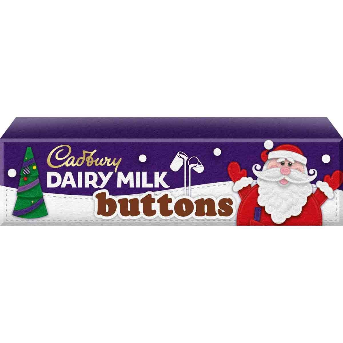 Cadbury Dairy Milk Chocolate Buttons Tube Chocolate 72g (Pack of 12 ...