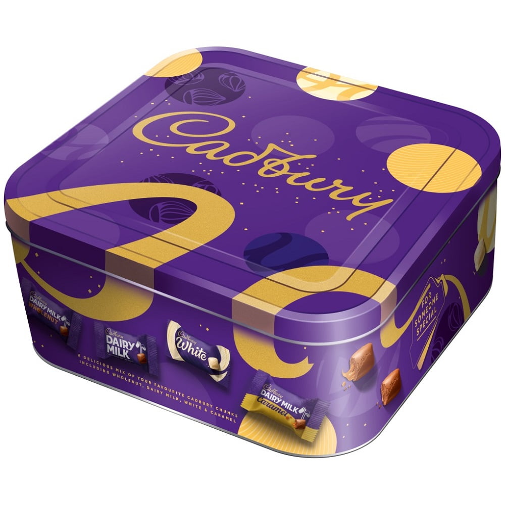 Cadbury Dairy Milk Chocolate Chunks Tin 700g (Pack of 1) - Walmart.com