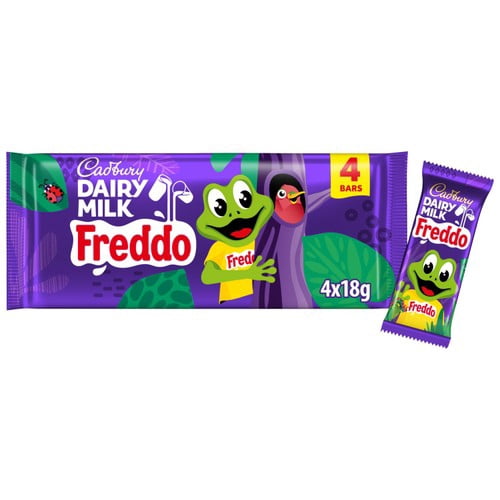 Cadbury Dairy Milk Chocolate Freddo Multipack 4 x 18g, British Import ...