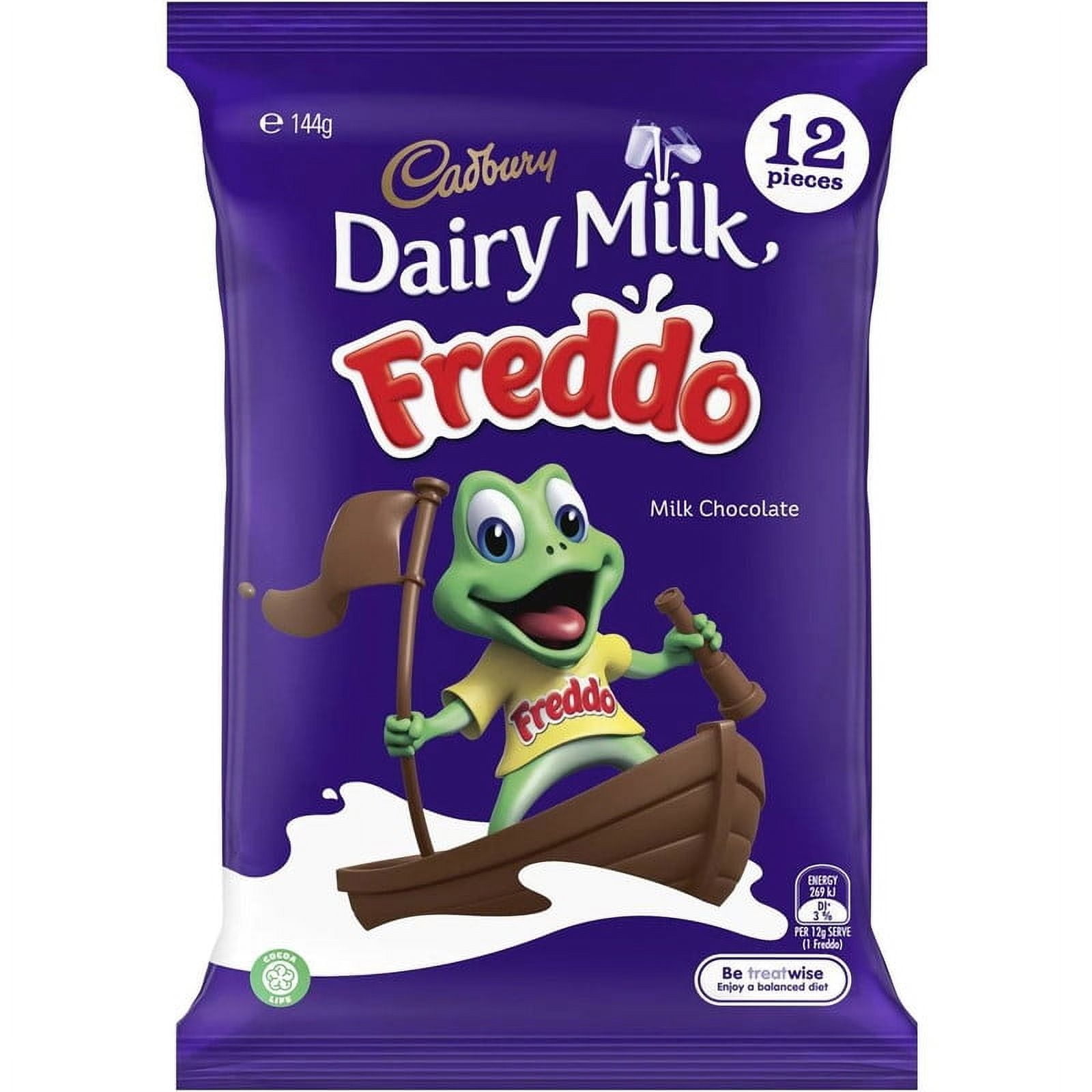 Cadbury Dairy Milk Freddo Chocolate Sharepack, 12 Pieces, 144g ...