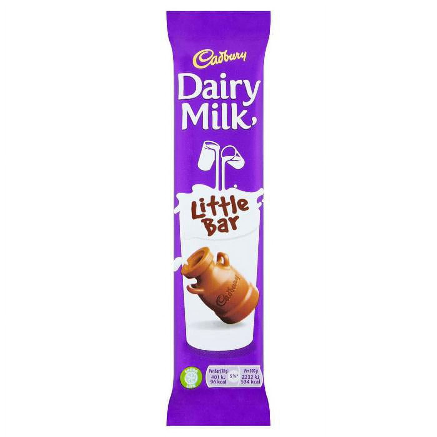 Cadbury Dairy Milk Little Bar 18g - Pack of 6 - Free Shipping - Made in ...