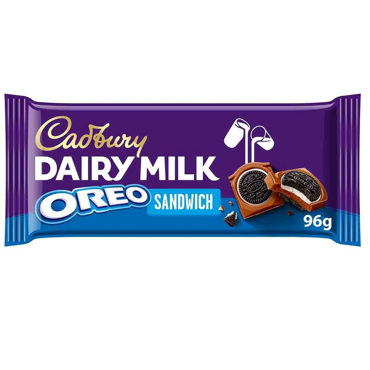 Cadbury Dairy Milk Oreo Sandwich Chocolate Bar 96g (Pack of 4 ...