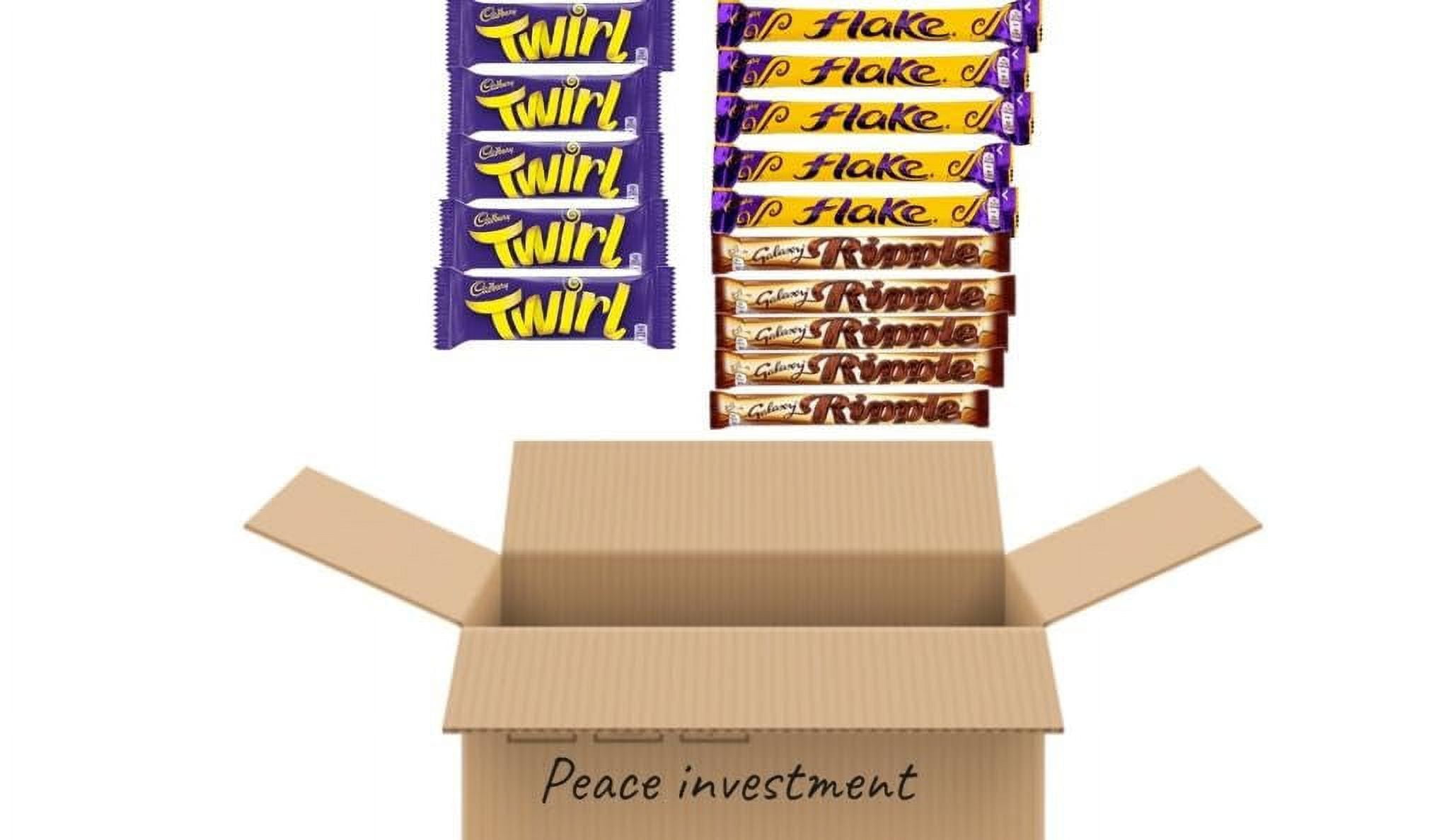 Cadbury & Galaxy Chocolate Variety - 15 bars (Flakes, Twirl & Ripple ...