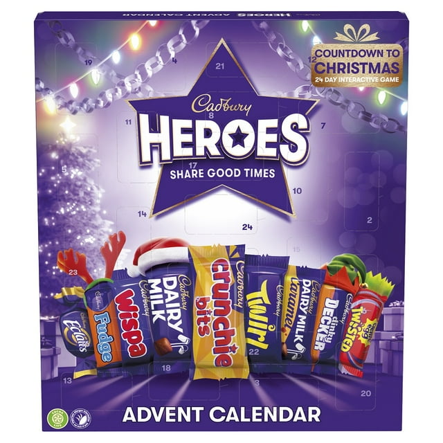 Cadbury Heroes Chocolate Advent Calendar 230g - Walmart.com