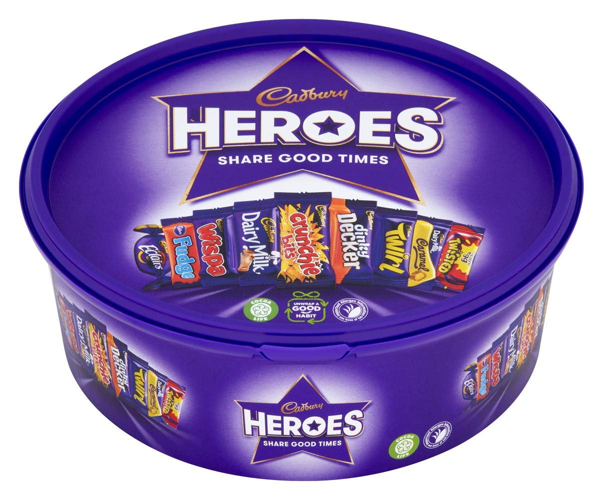 Cadbury Heroes Chocolate Tub, 550G - Walmart.com