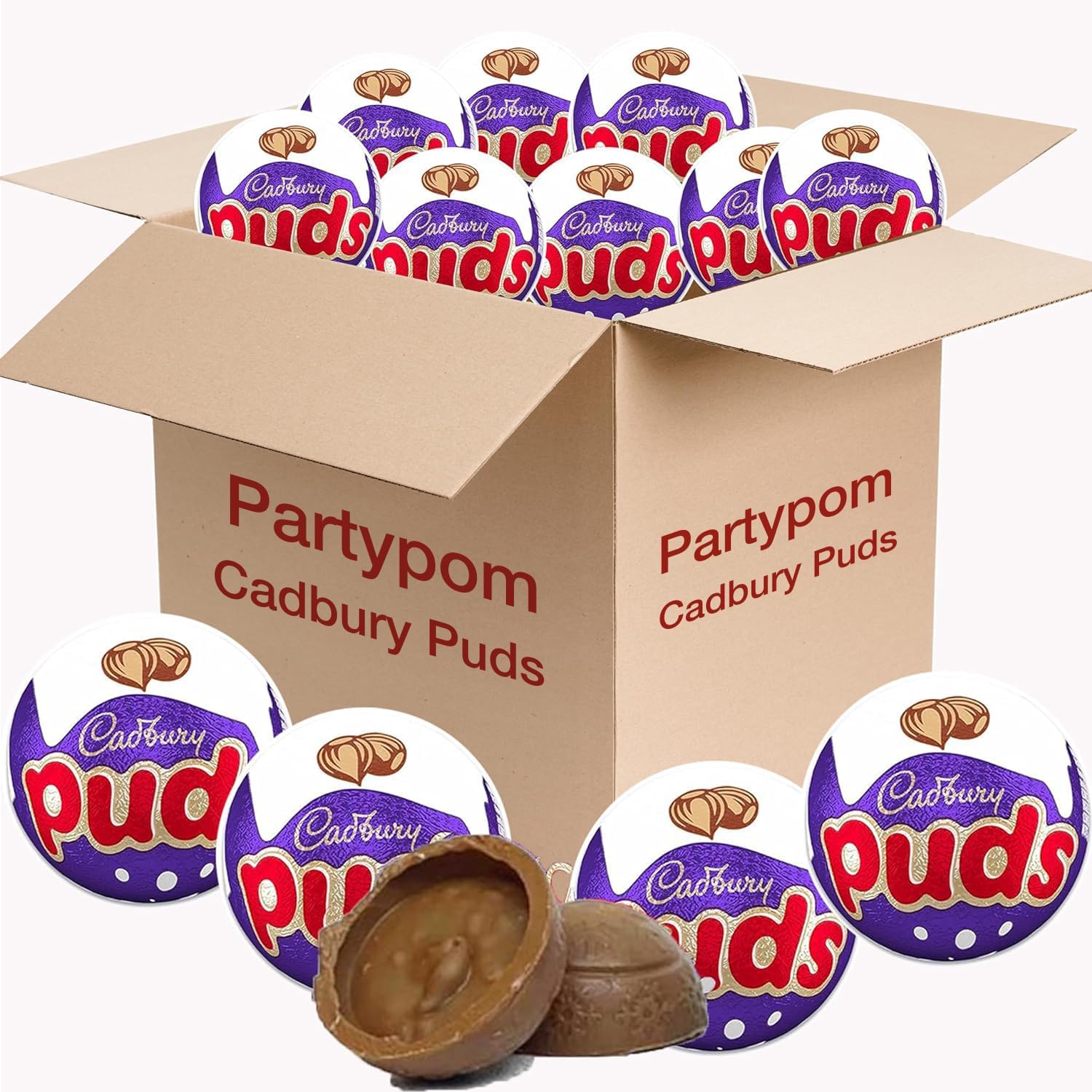 Cadbury Milk Chocolate Easter Eggs, Individually Wrapped Puds Balls, 20 ...