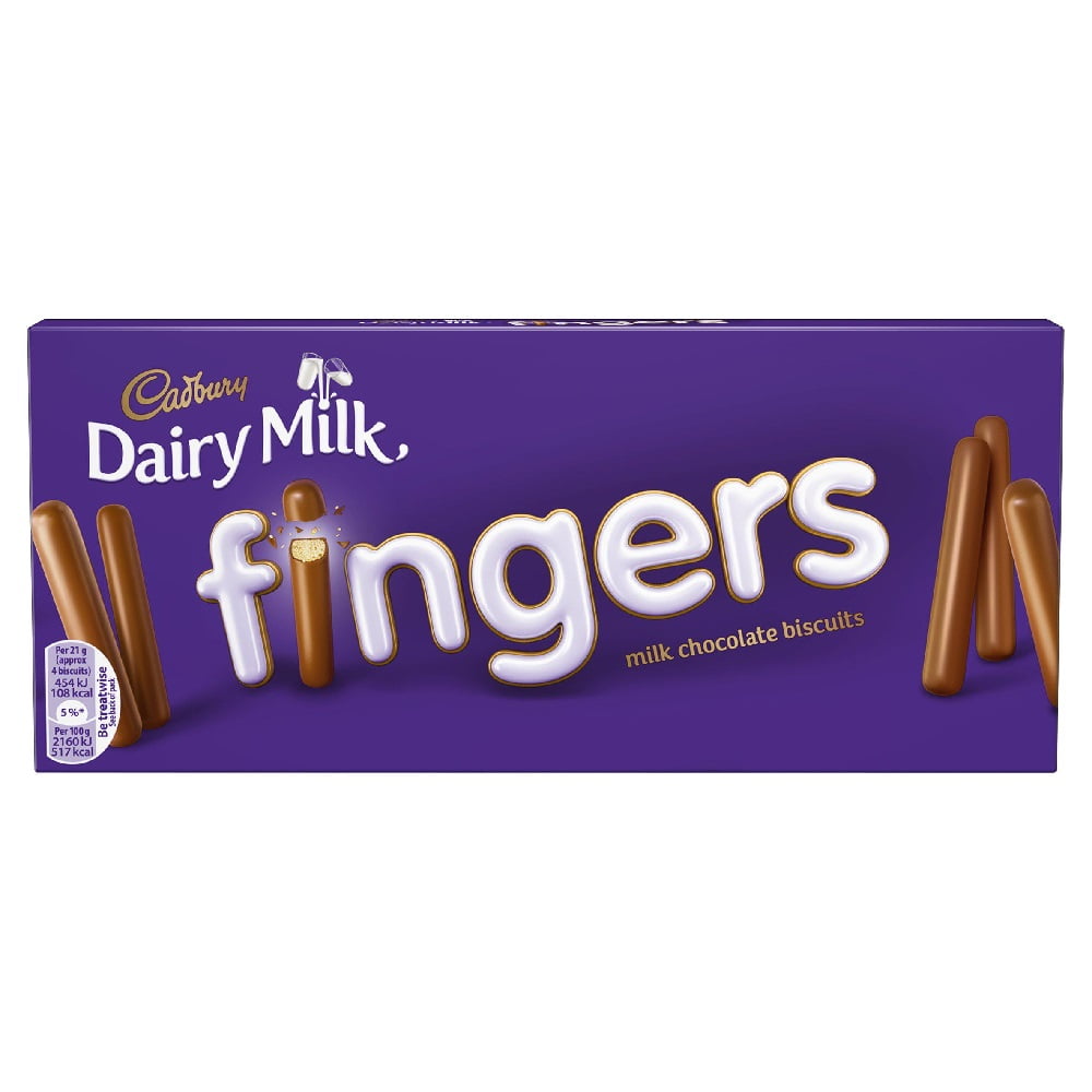 Cadbury Milk Chocolate Fingers 114g - Pack of 6 - Walmart.com