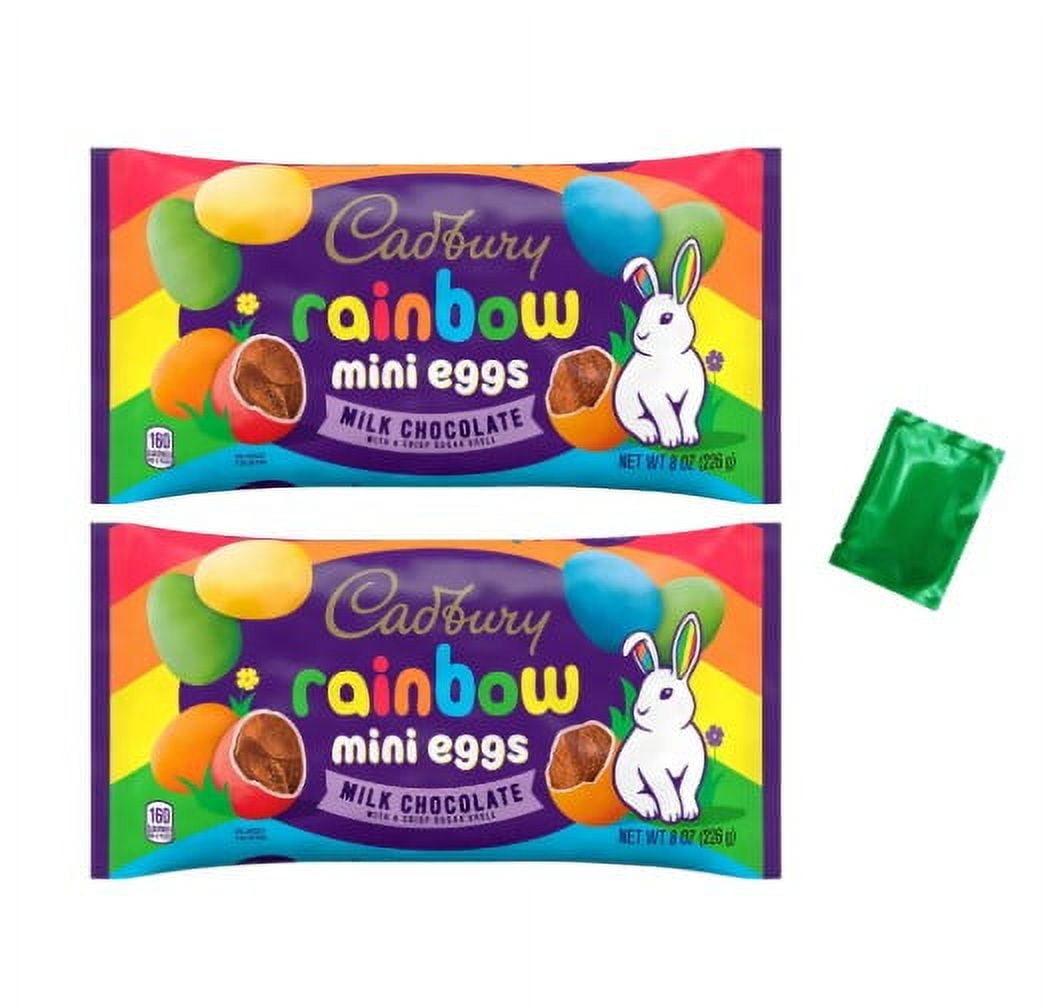 Cadbury Mini Eggs Milk Chocolate Rainbow Easter Candy – 8 oz Bag (Pack ...