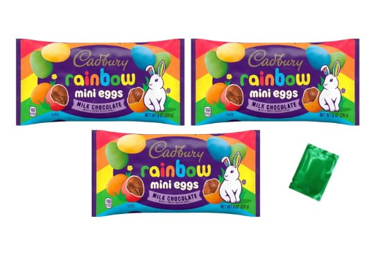 Cadbury Mini Eggs Milk Chocolate Rainbow Easter Candy – 8 oz Bag (Pack ...
