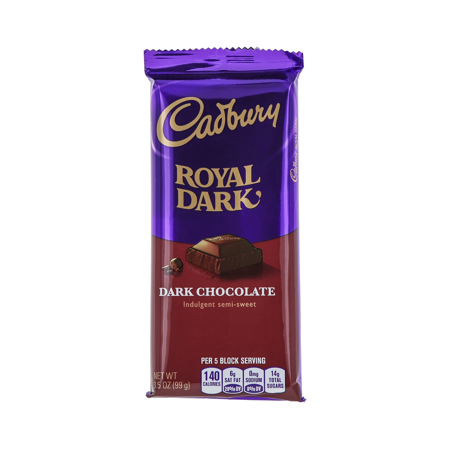 Cadbury Tablet Bar Royal Dark Candy Bar 3.5 oz - Walmart.com