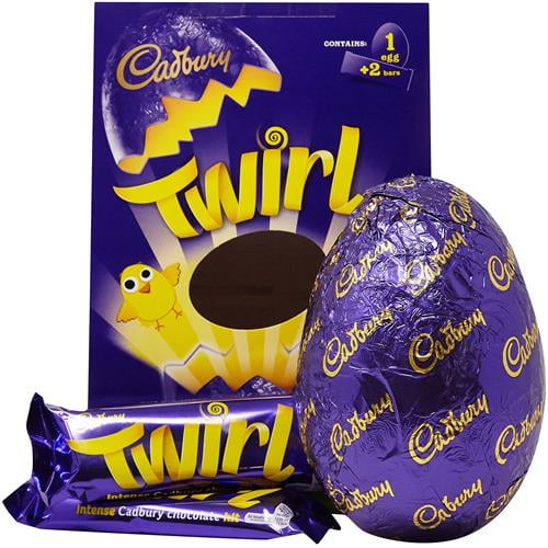 Cadbury Twirl Large Egg 198G Milk Chocolate Candy Bar Packaging May ...