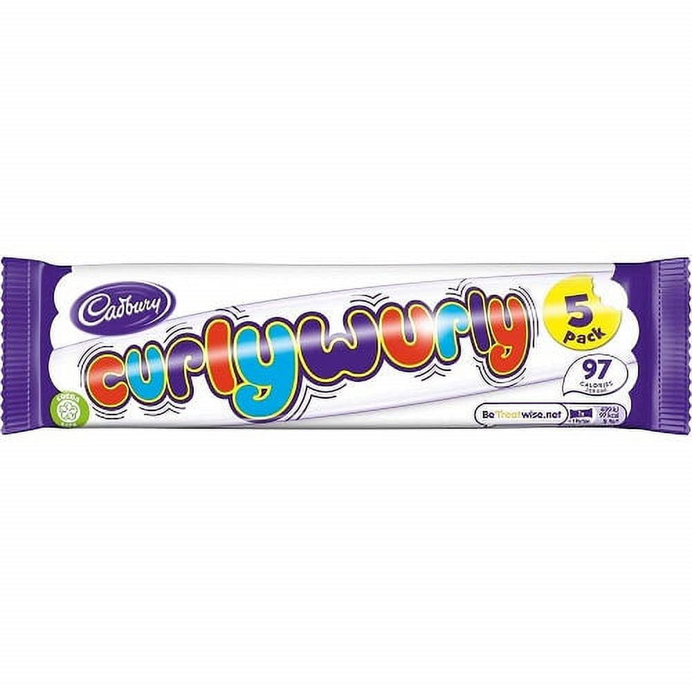 Cadbury Curly Wurly 5 Pack, Chocolate Coated Caramel, Vegetarian ...