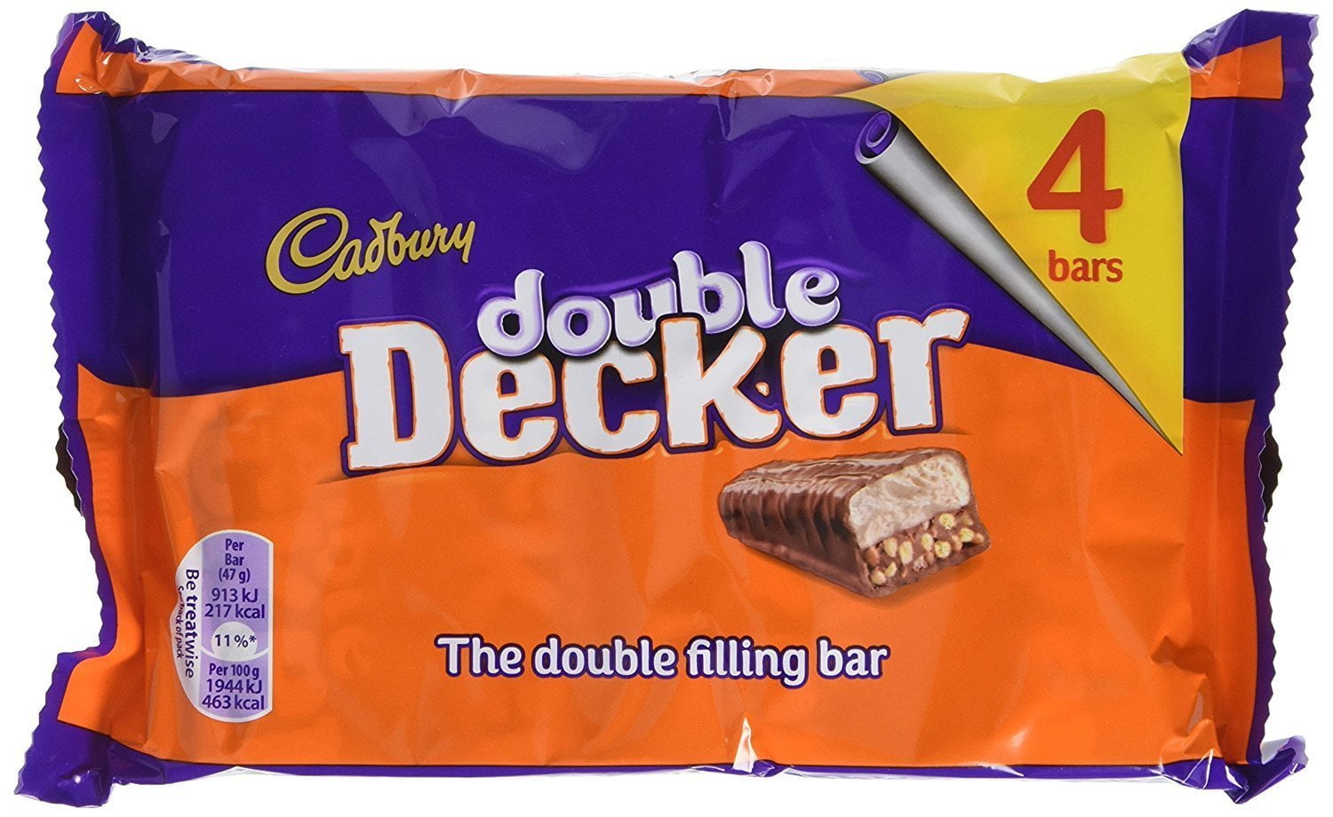Cadburys Double Decker 4 Pack 188 Grams - Walmart.com