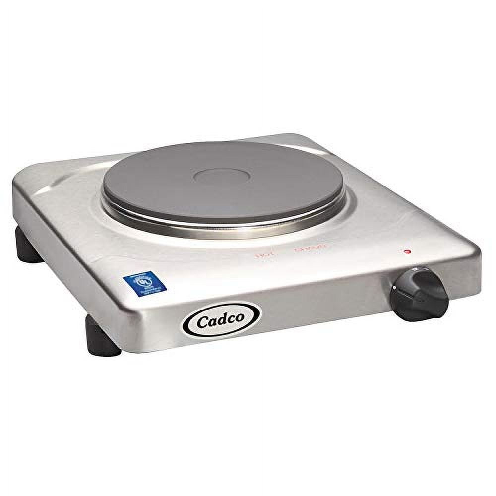 Cadco KR-S2 11-1/2" Electric Portable Countertop Hot Plate, (1) Cast ...