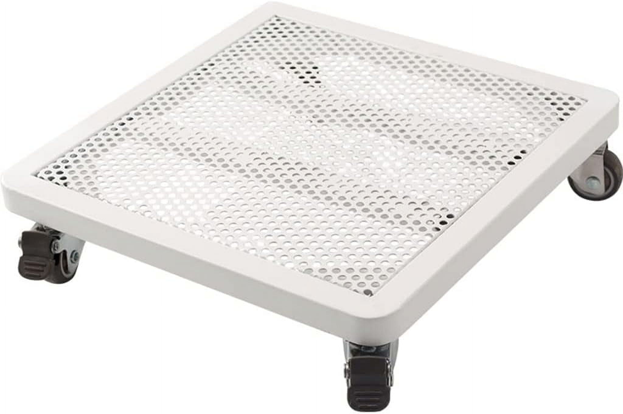 Caddies Large Metal Square Plant Caddy with Wheels Rolling Plant Stand ...