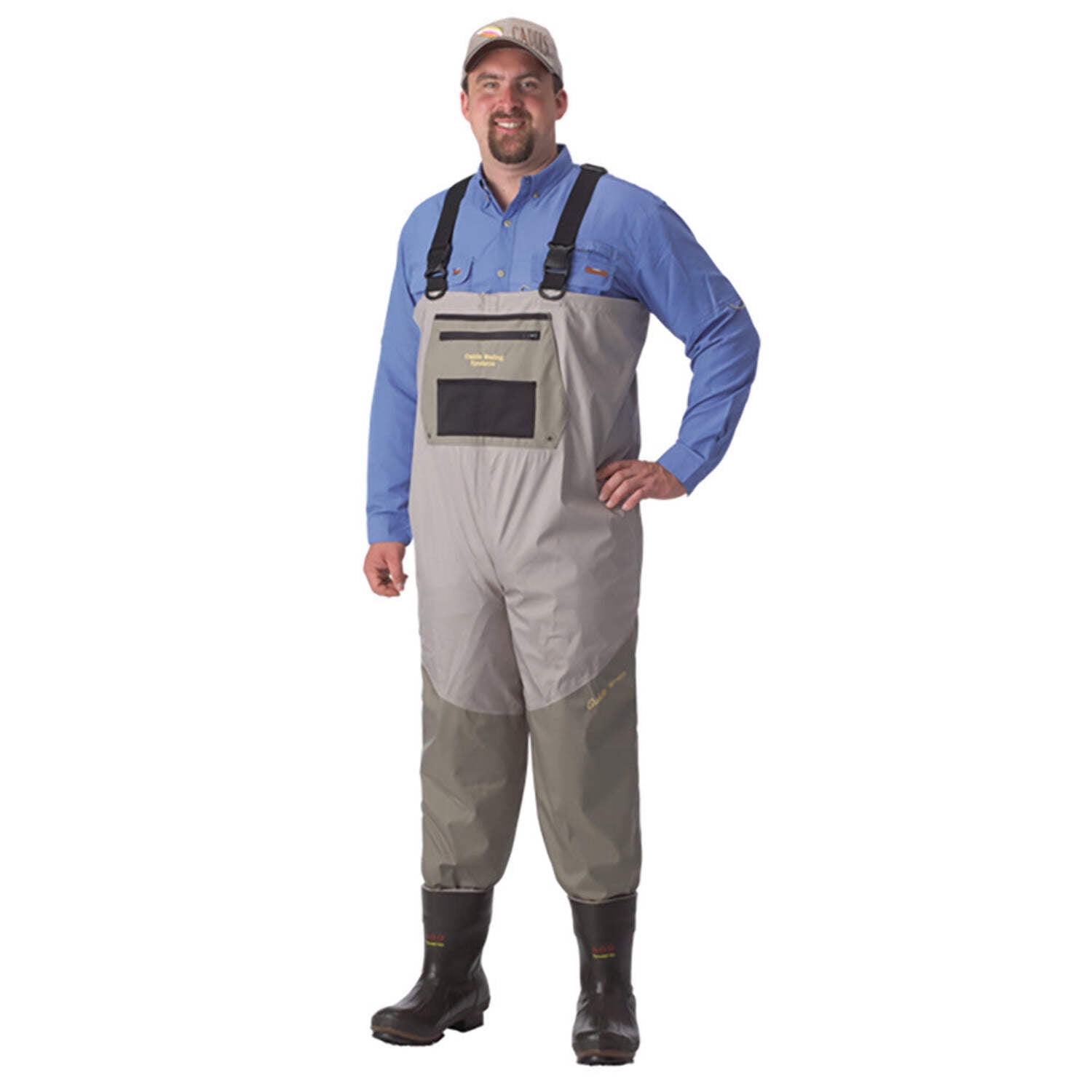 Caddis Wading Systems Stout 2 Tone Taupe Breathable Chest Waders Size ...