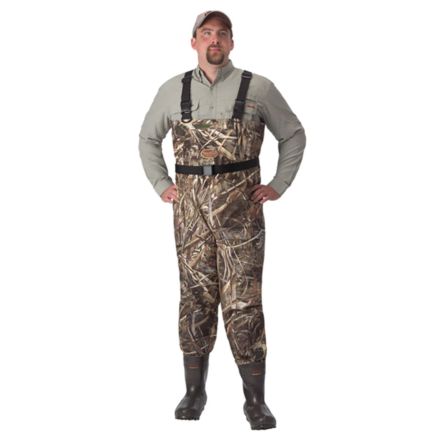 Caddis Mens Stout Realtree Max-51000 Gram Breathable Waders - Walmart.com