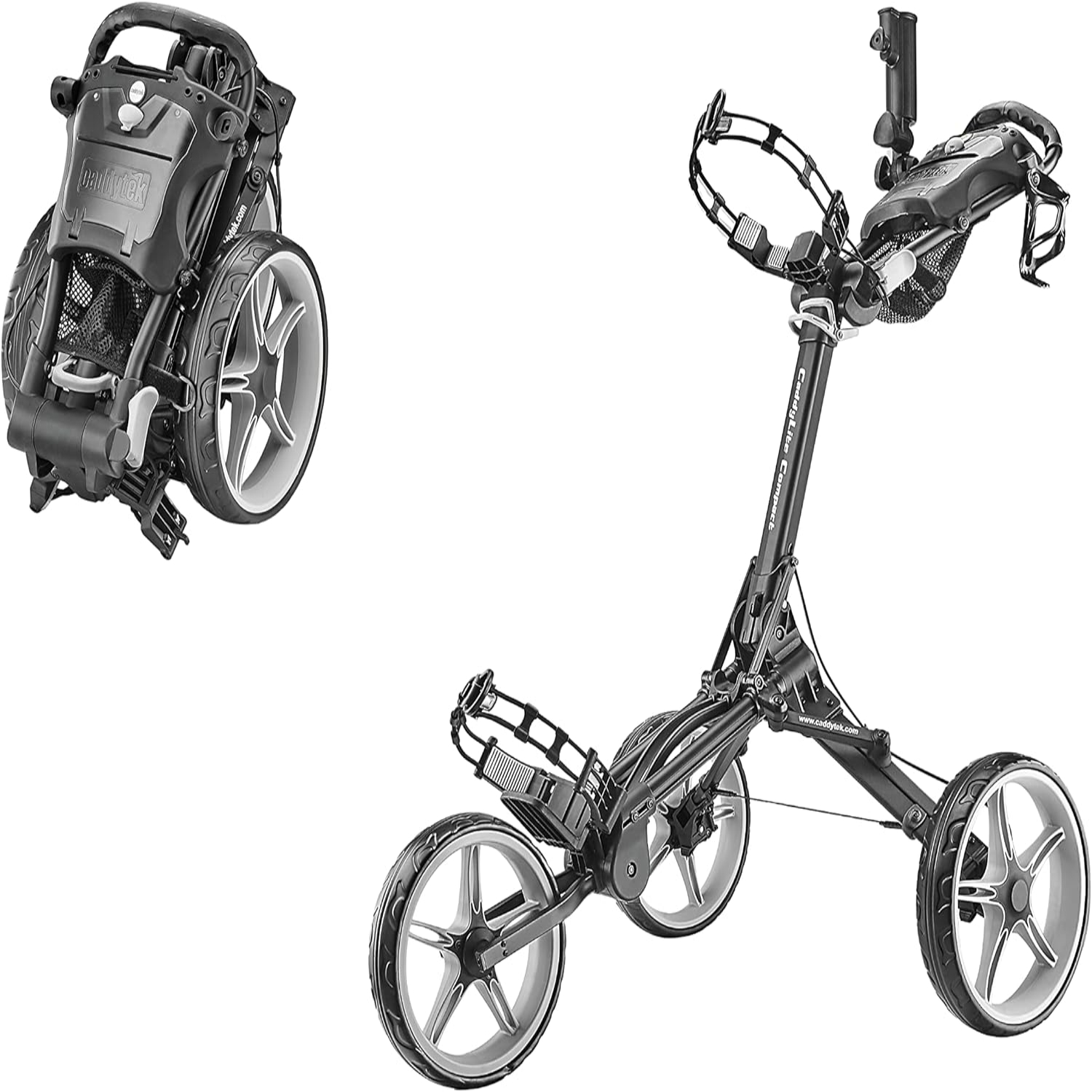 CaddyLite Compact Semi-Auto Folding and Unfolding Golf Push Cart ... CaddyLite Compact Semi-Auto Folding and Unfolding Golf Push Cart ...