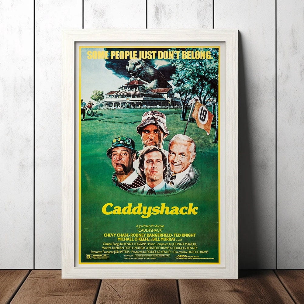 Caddyshack (1980) Classic Movie Poster, Film Fan Collectibles, Vintage Movie Poster, UNFRAMED ...