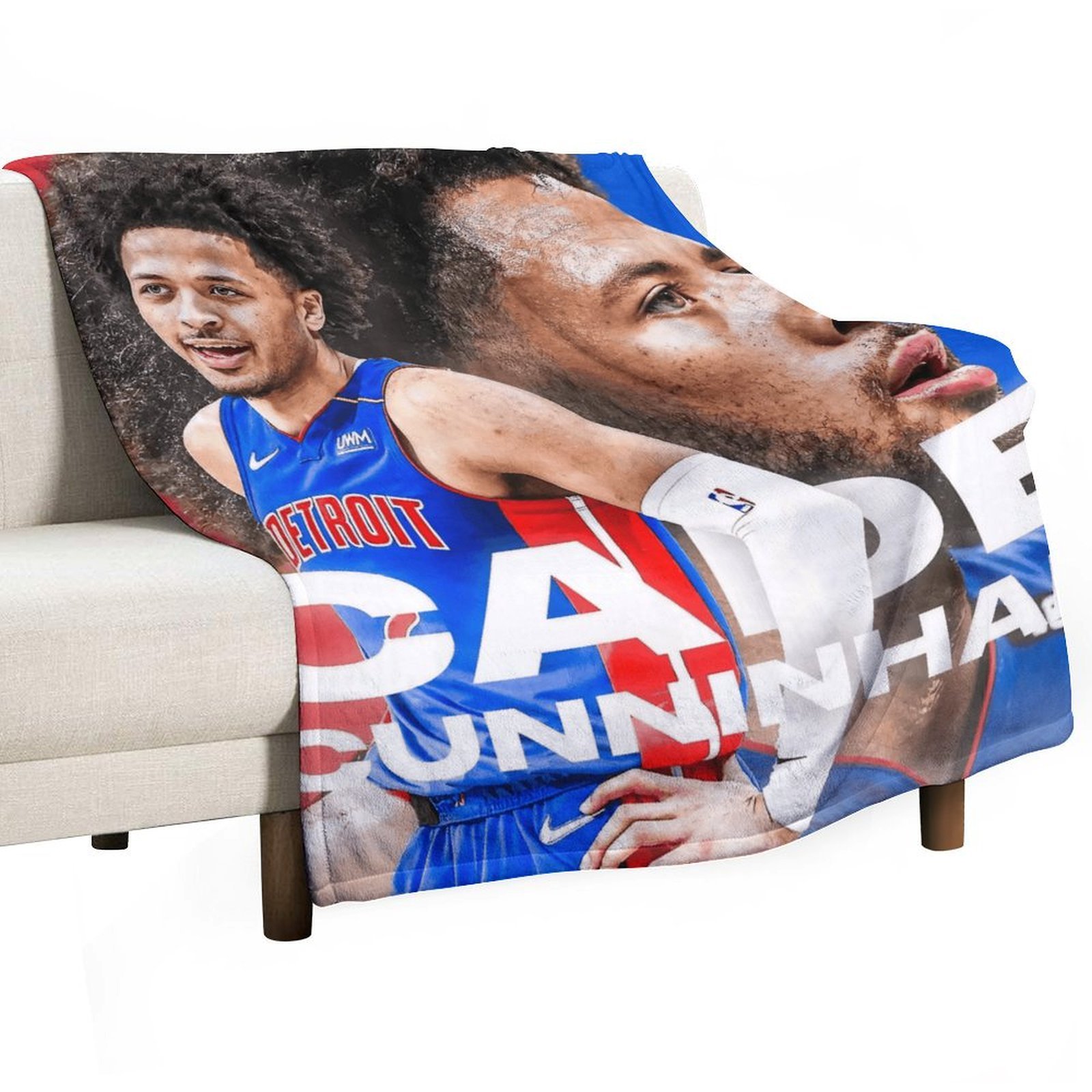 Cade Cunningham Art Poster Luxury Flannel Blanket - Super Soft Anti ...