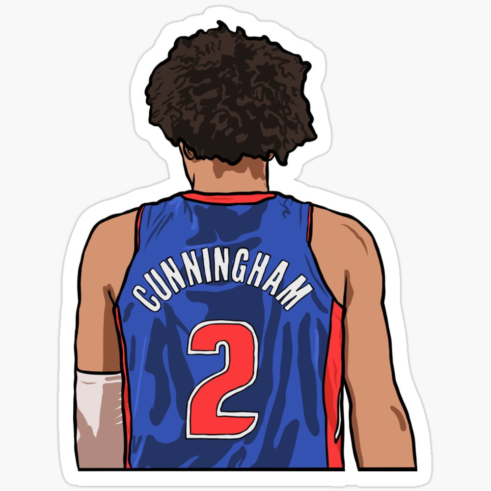 Cade Cunningham Back-To Sticker Phone Decal Water Bottle Stickers Car ...