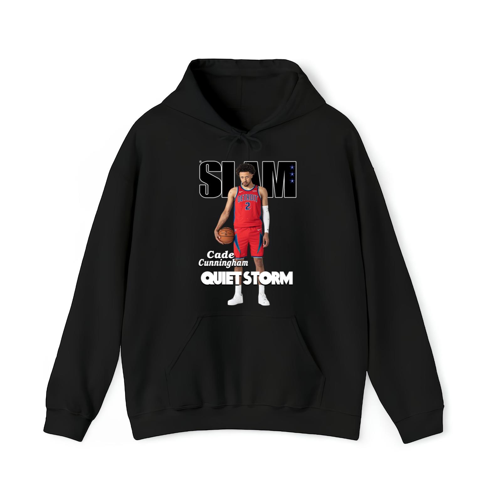 Cade Cunningham Det%roit Pistons Quiet Storm Slam T Shirt-TH55482 ...