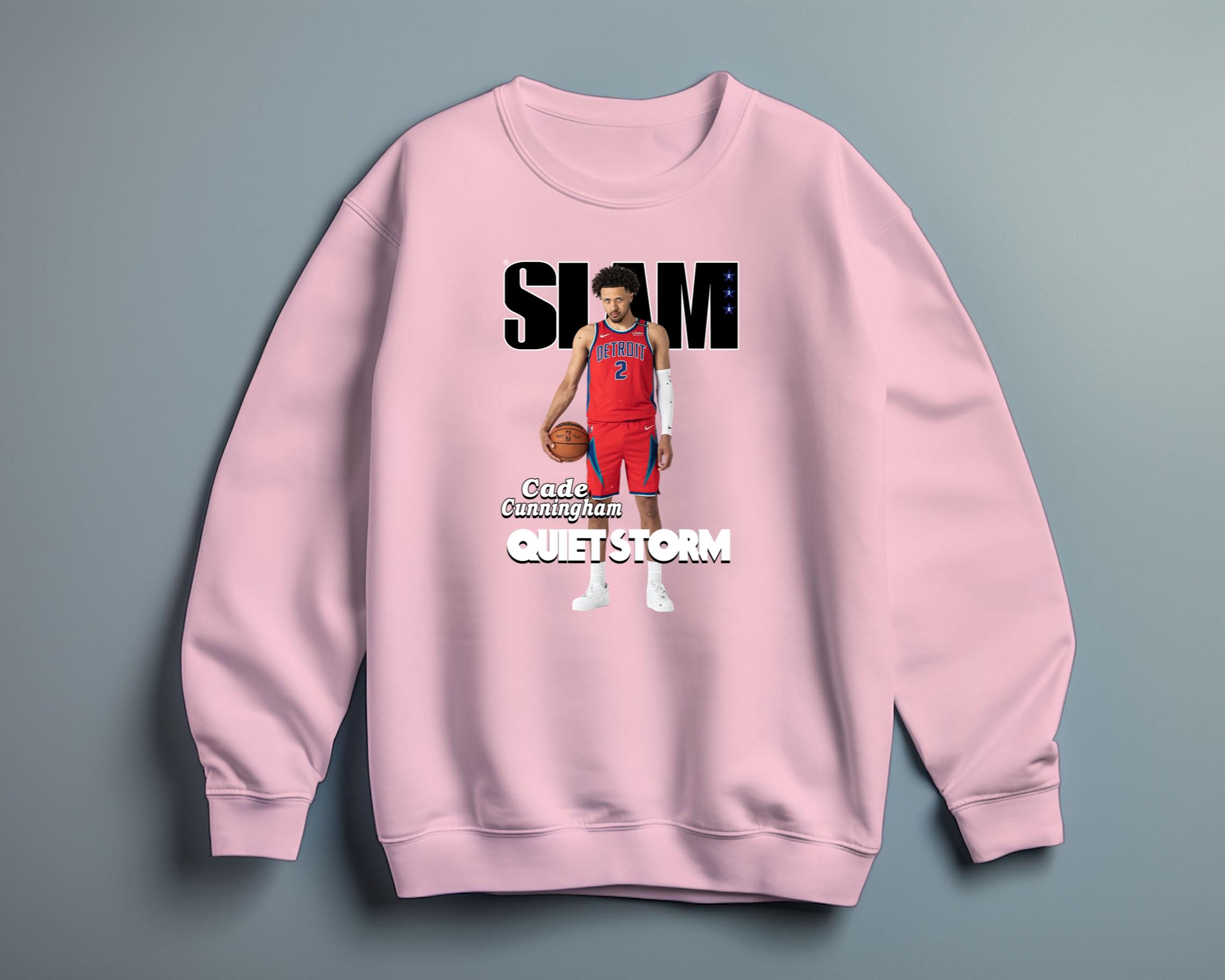 Cade Cunningham Det%roit Pistons Quiet Storm Slam T Shirt-TH55482 ...