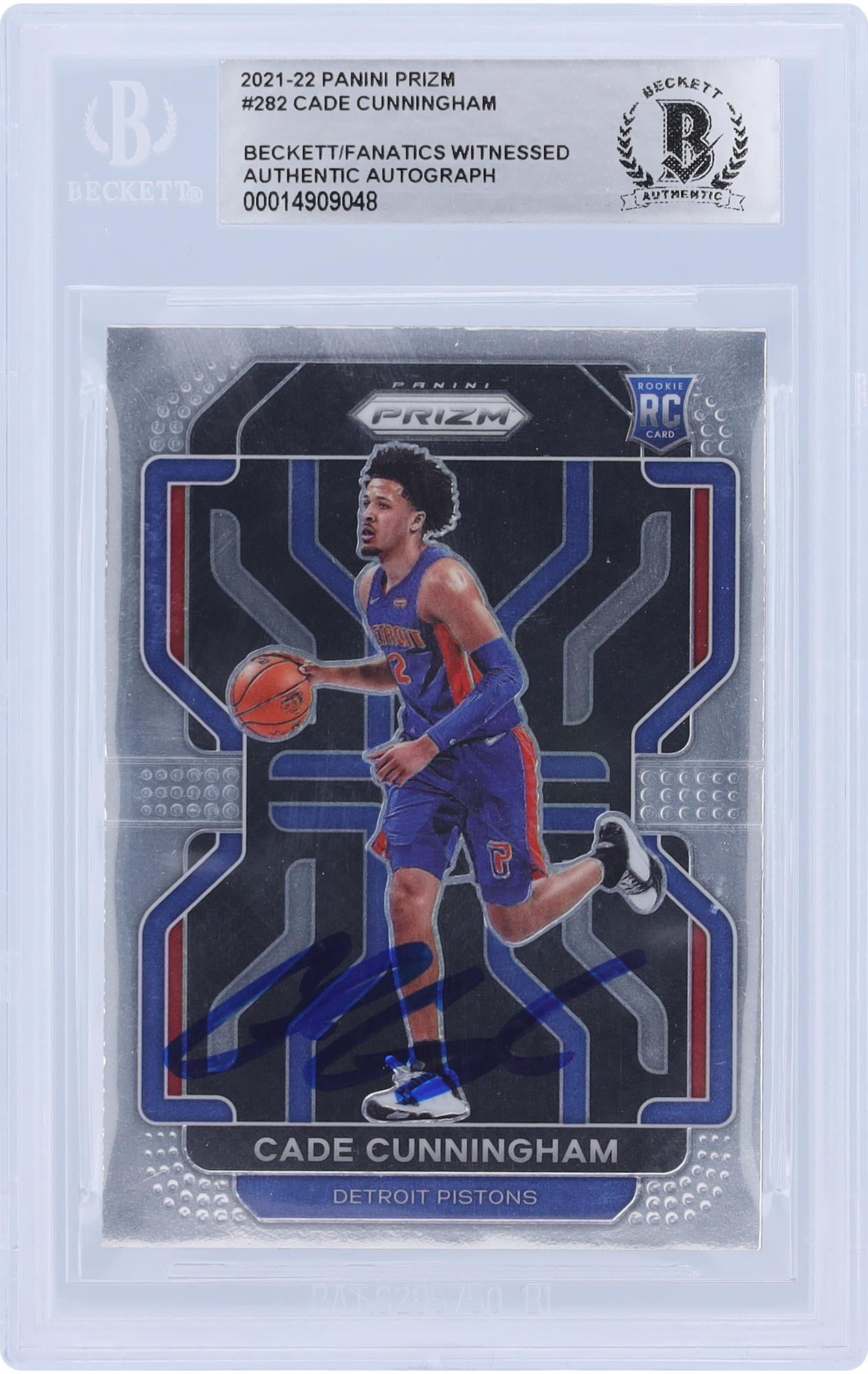 Cade Cunningham Detroit Pistons Autographed 2021-22 Panini Prizm #282 ...