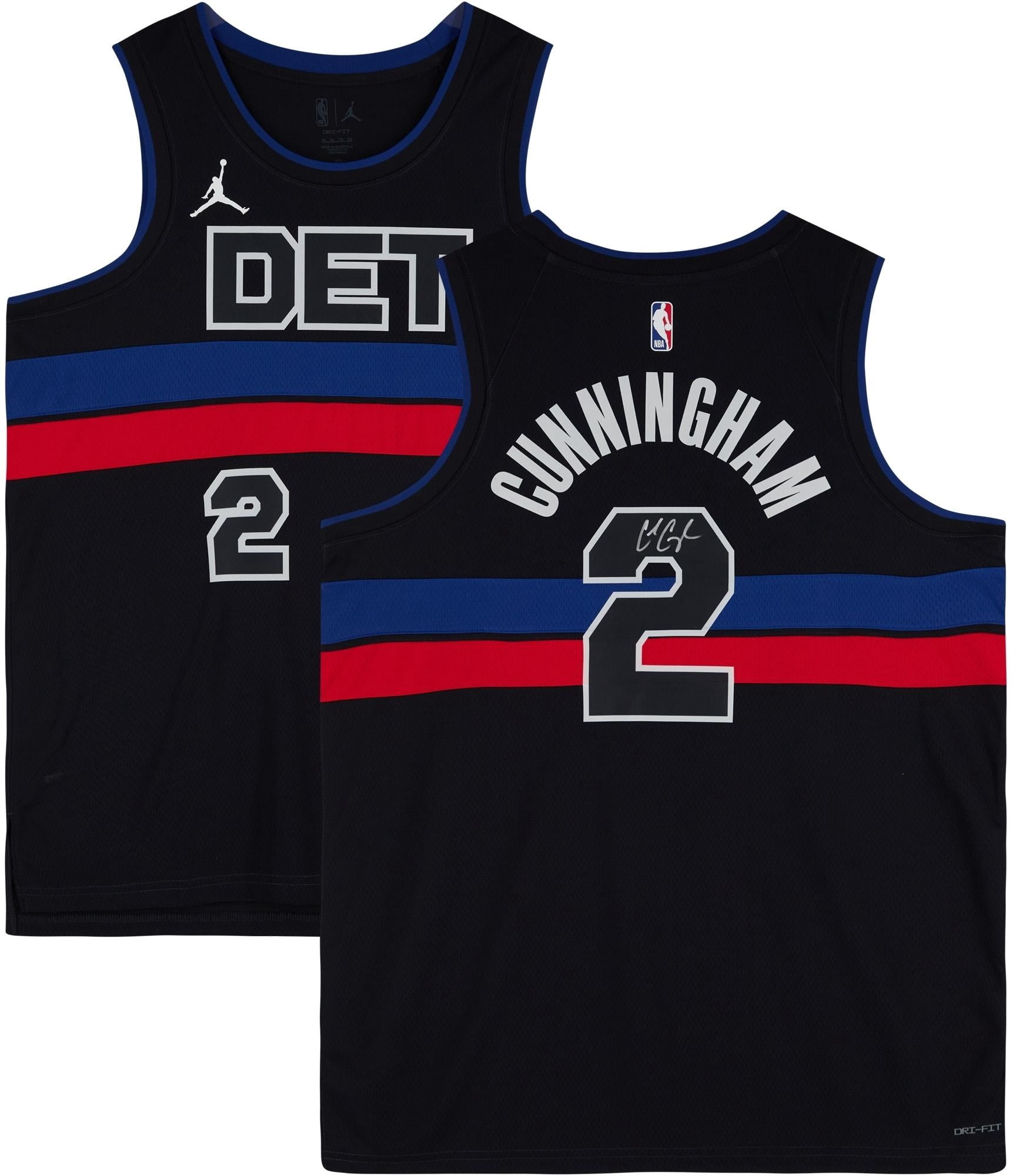 Cade Cunningham Detroit Pistons Autographed Black and Blue Jordan Brand ...
