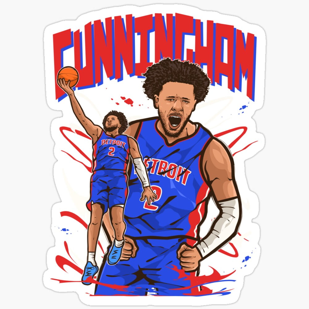 Cade Cunningham Sticker Phone Decal Water Bottle Stickers Car Decals ...