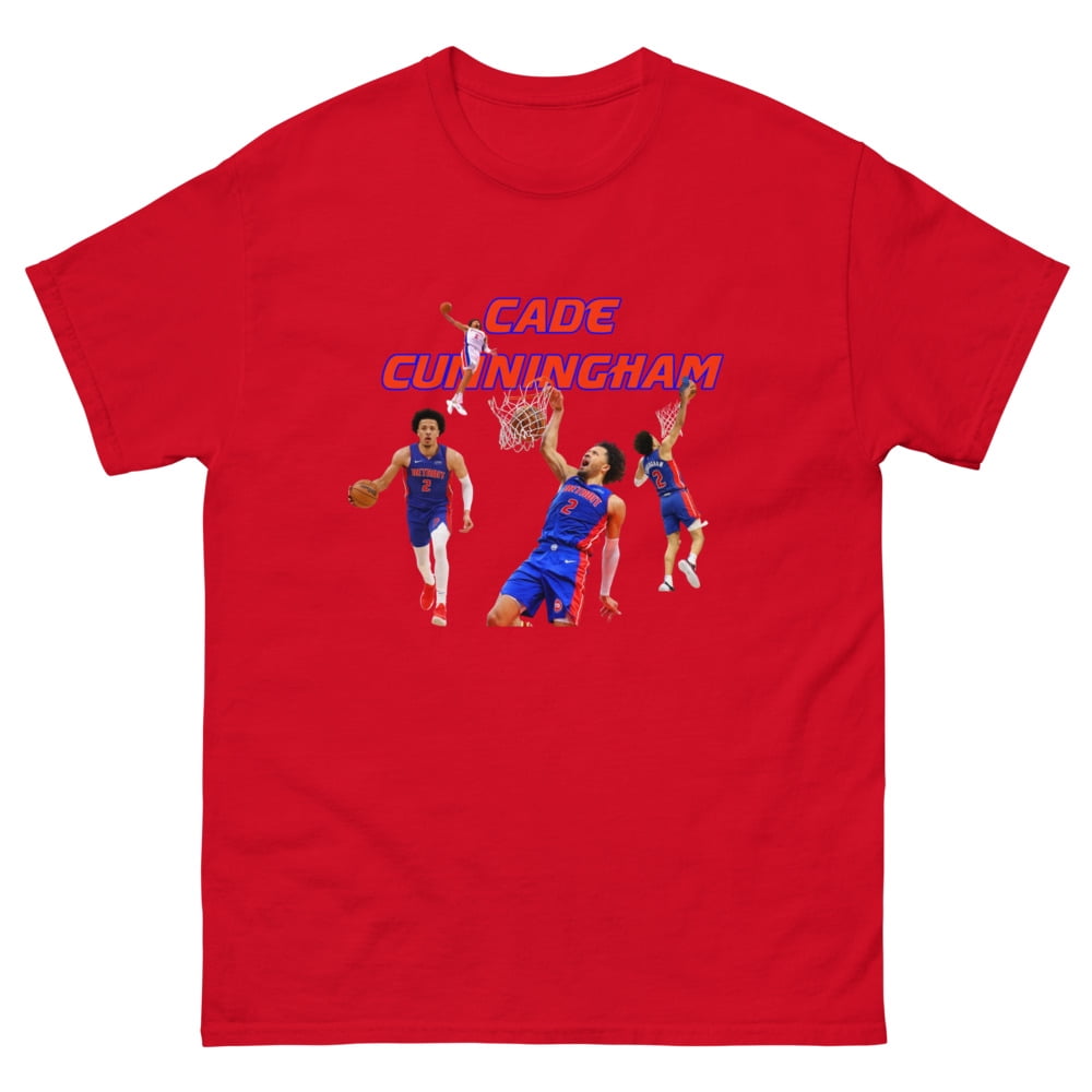 Cade Cunningham Unisex classic tee New (Red, 5XL) - Walmart.com