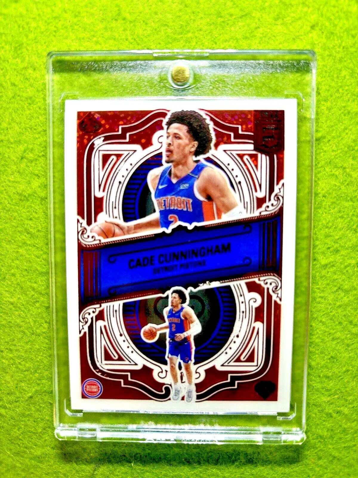 Cade Cunningham WHITE SPARKLE PRIZM SSP Clear Deck CARD ASIA RED 2022 ...