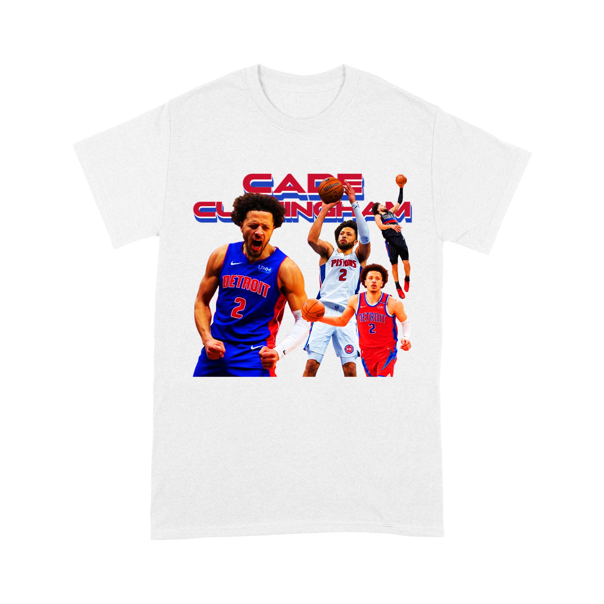 Cade Cunningham White Unisex Standard T-Shirt - Walmart.com