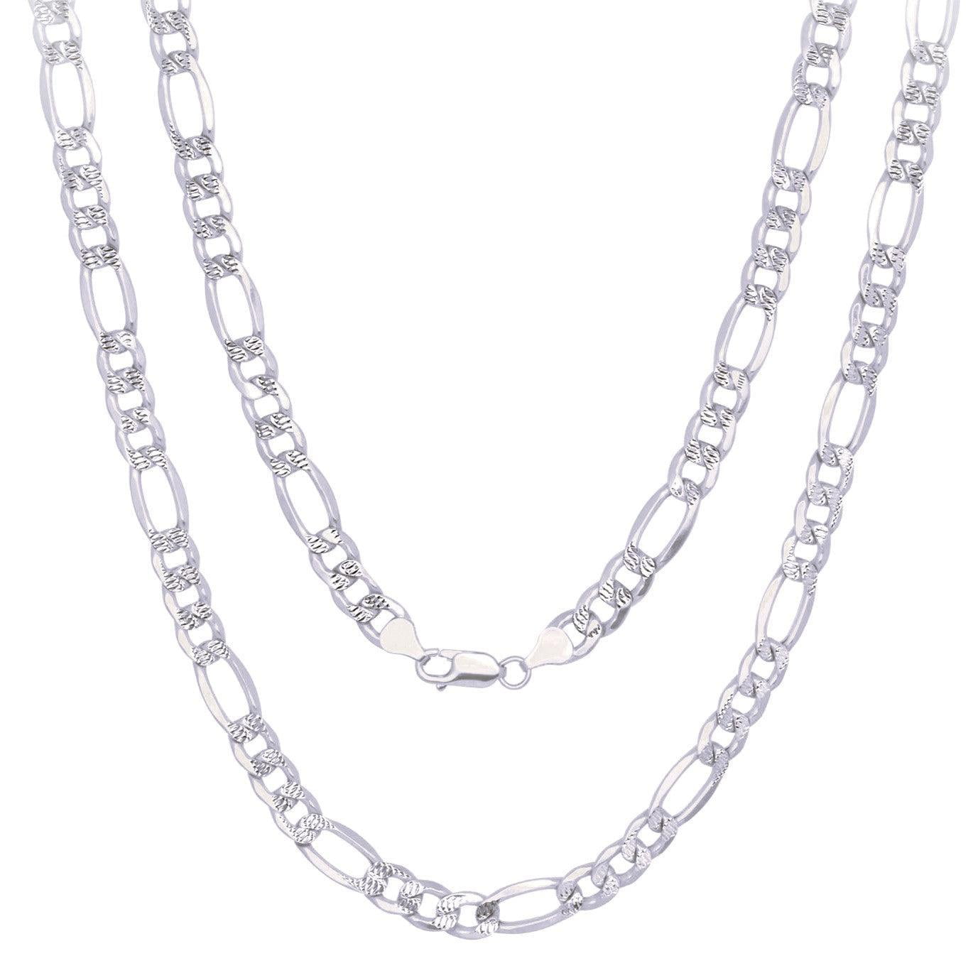 Cadena Para Hombre y Mujer de Plata 925 de Ley Esterlina Figaro ...
