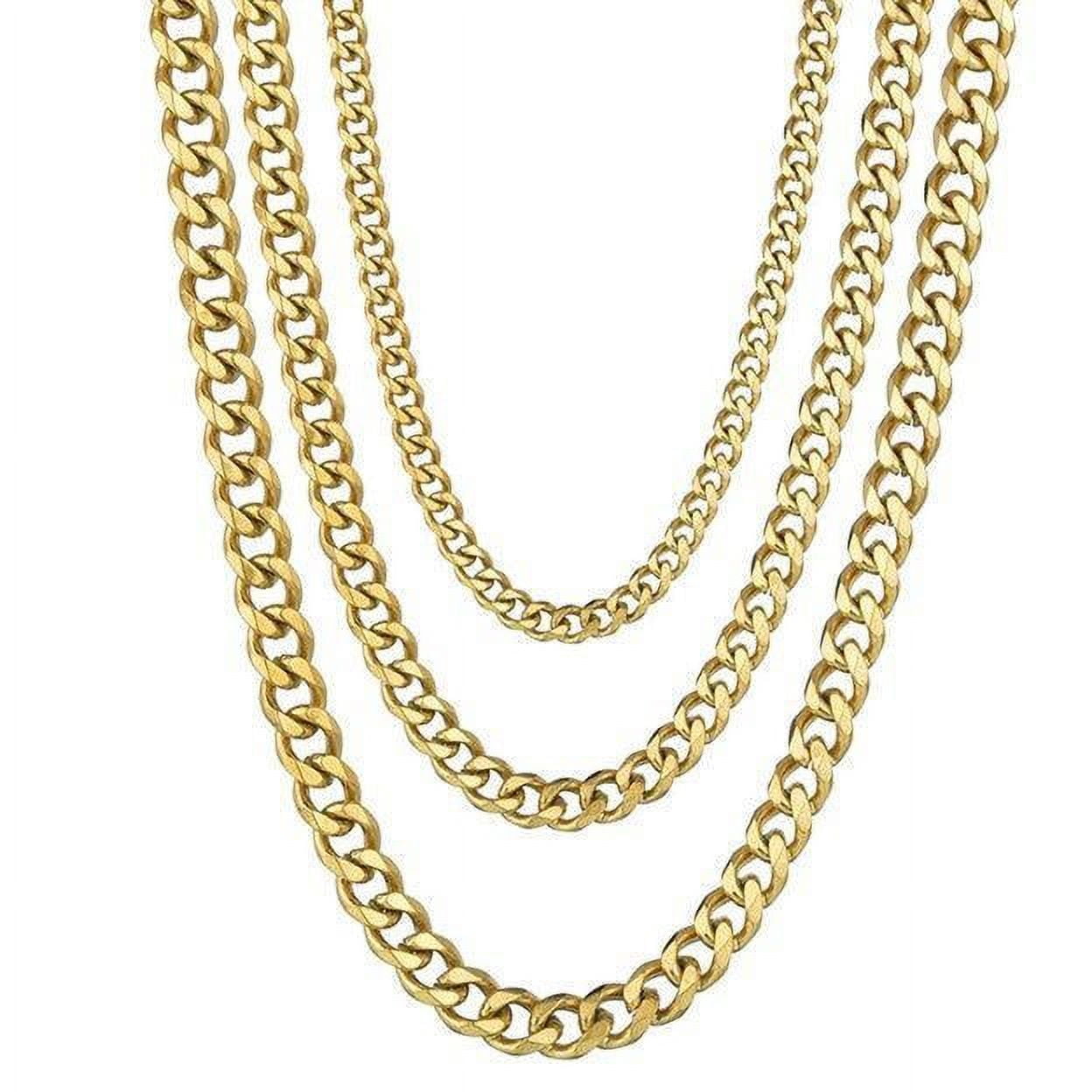 Cadenas Eslabon Cubano Para Hombres Mujeres Collares De Acero ...