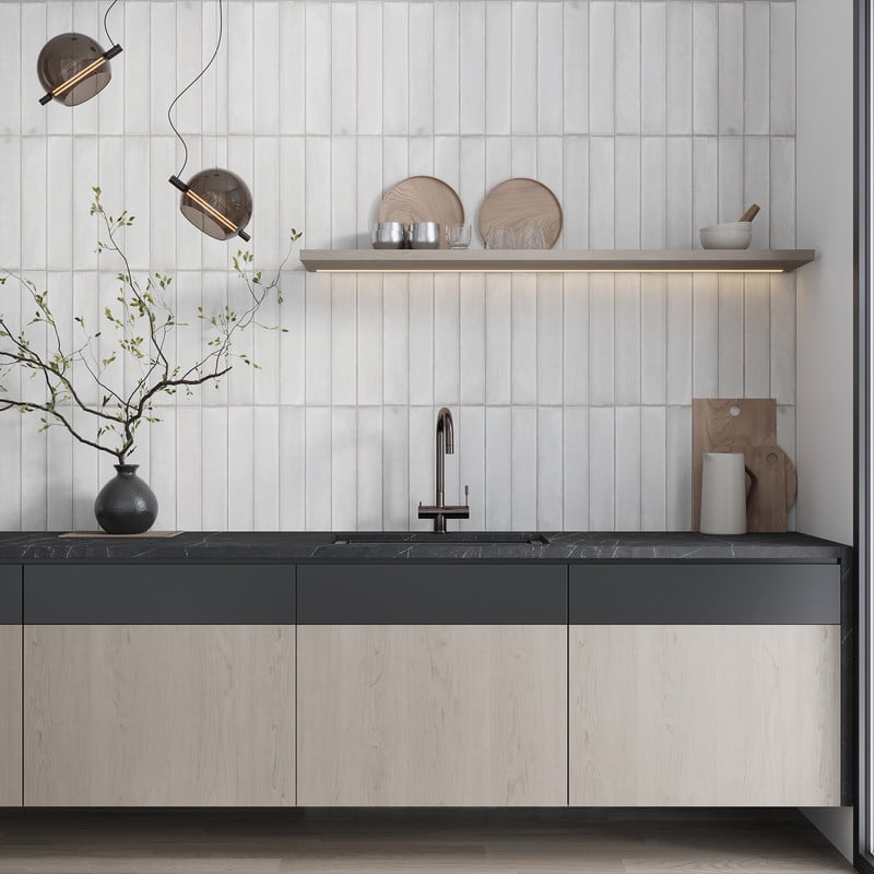 Cadence 3x16 Crisp White Porcelain Subway Wall and Floor Tile (14.21 sq ...