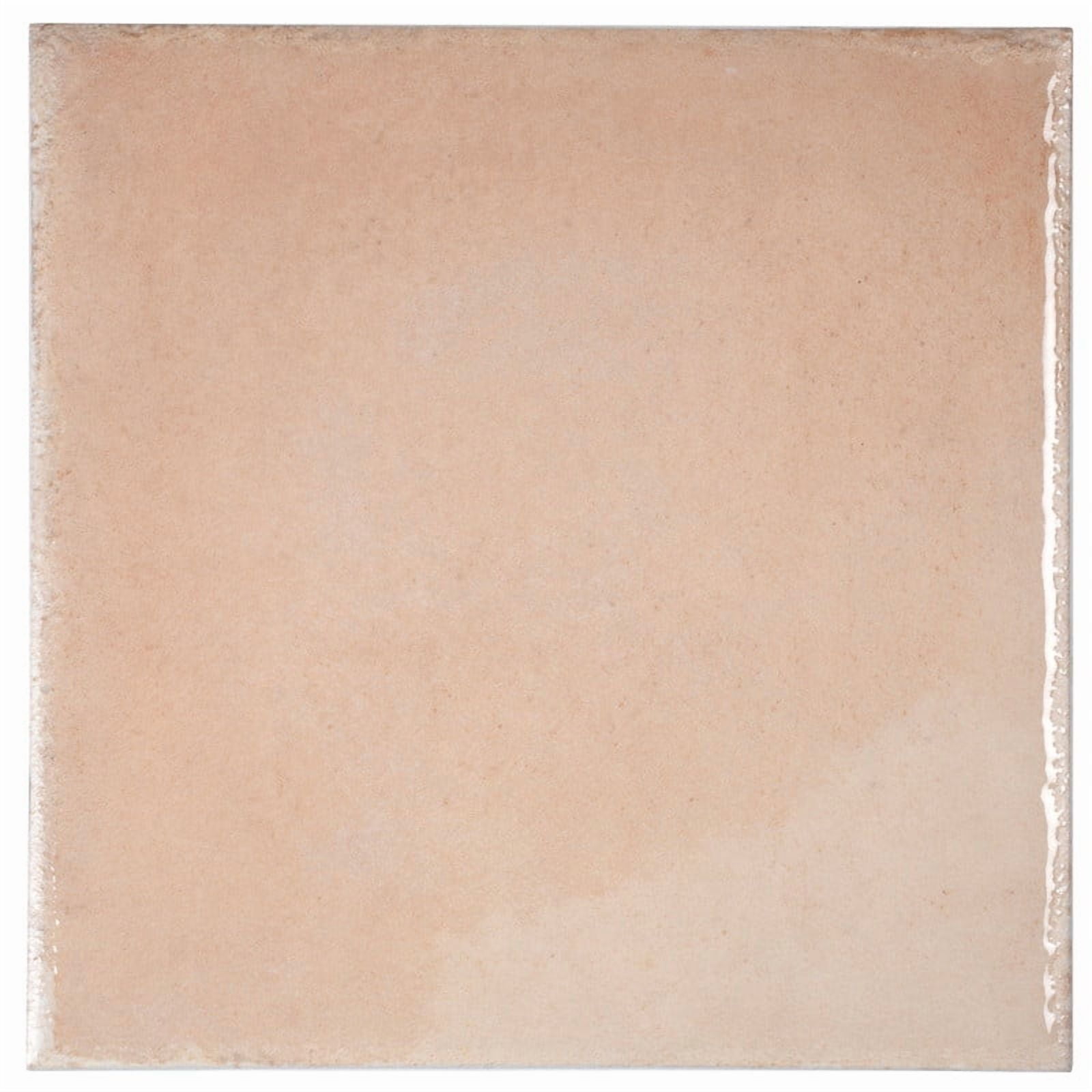 Cadence 8x8 Faded Terracotta Porcelain Zellige Square Wall and Floor ...